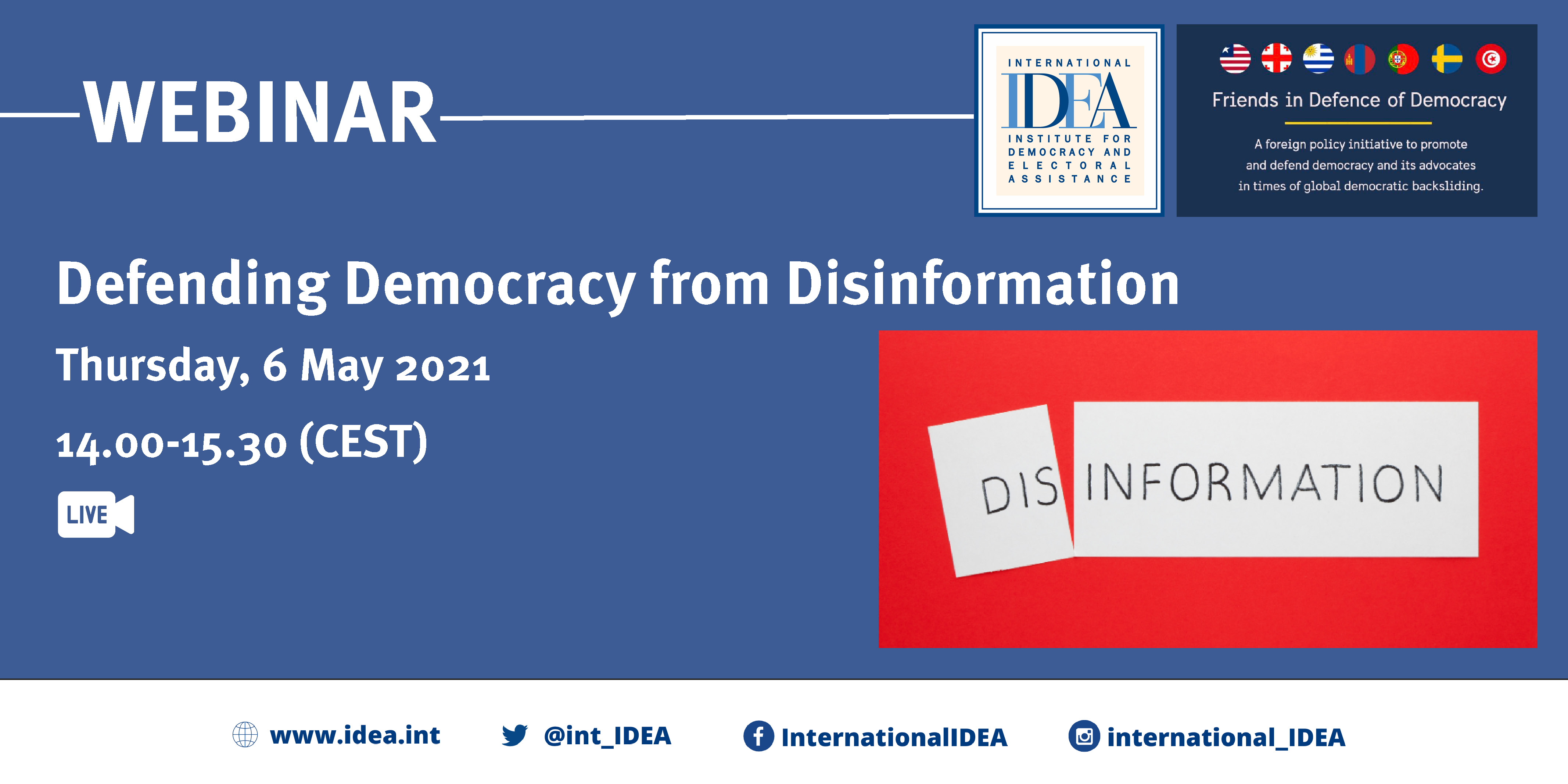 Defending Democracy from Disinformation | International IDEA Defending Democracy from Disinformation | International IDEA